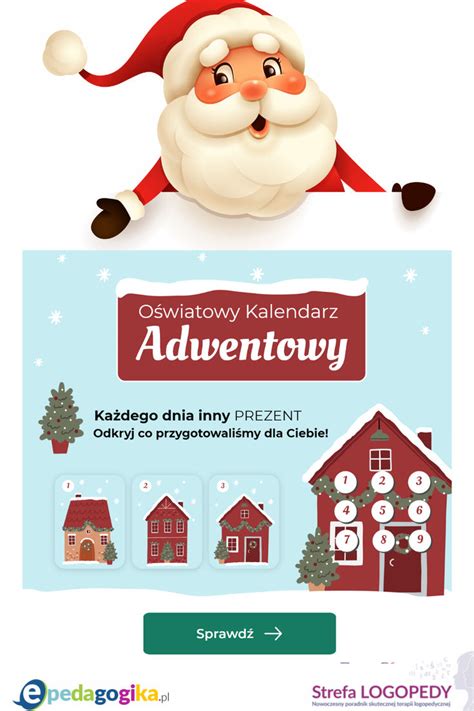 Kalendarz Adwentowy Strefa Logopedy Epedagogika Pl