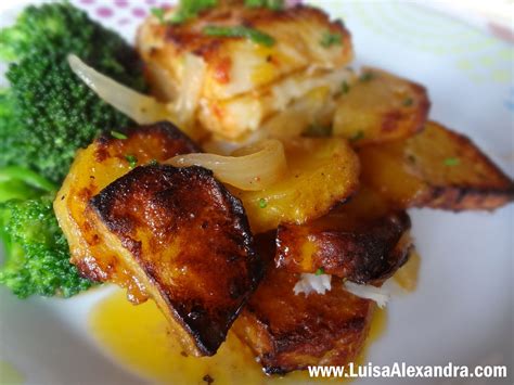 Bacalhau Assado No Forno Batatinhas Lu Sa Alexandra