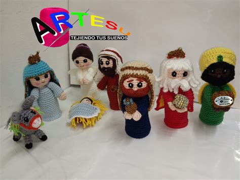 Nacimiento Navideño Amigurumi de 9 piezas Artesanum