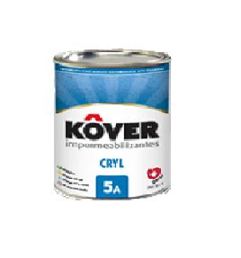 Kover Cryl Fibratado Impermeabilizante Blanco 4L Y Acabado Mate