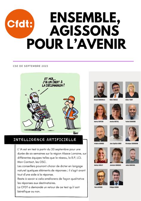 CFDT LCL CFDT LCL CSE EST SEPTEMBRE 2023