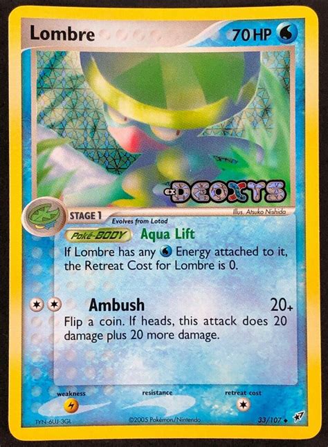 Lombre Reverse Holo 33 Prices Pokemon Deoxys Pokemon Cards