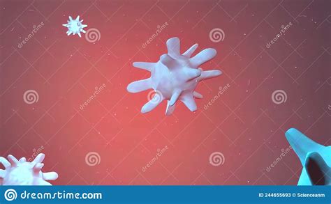 Dendritic Cells Binding Viruses Stock Illustration CartoonDealer