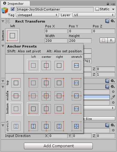 unity 中制作虚拟摇杆 unity2d 八方向虚拟摇杆 csdn博客
