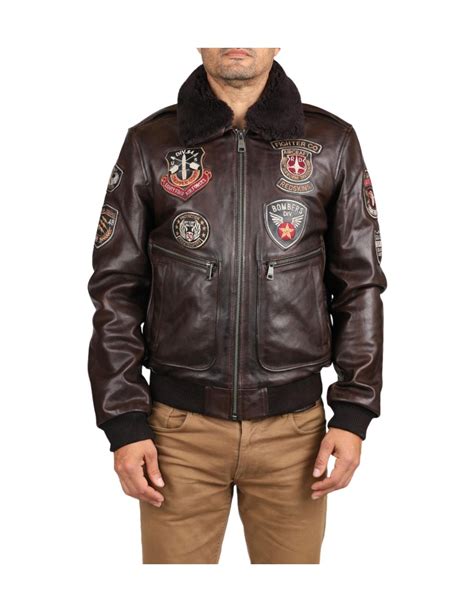Blouson En Cuir Homme Redskins Marron Pallas Cuir