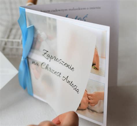 przepiękne zaproszenia na chrzest ze zdjęciem dziecka