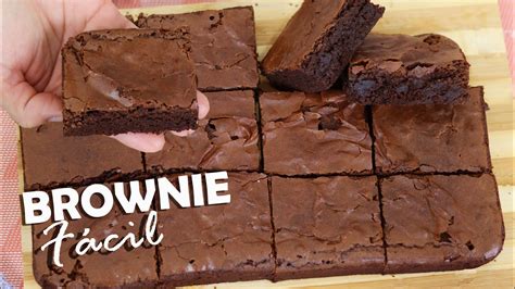 A RECEITA MAIS FÁCIL DE BROWNIE QUE JÁ FIZ FICA PERFEITO MOLHADINHO E