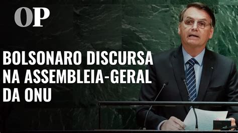Ao Vivo Bolsonaro Discursa Na Assembleia Geral Da Onu Youtube