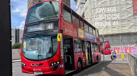 Kickdown DW466 LJ61CCX Arriva London North Journey On 41 YouTube