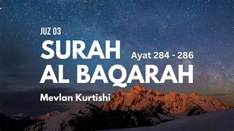 Surah Al Baqarah Ayat Beautiful Quran Recitation Mevlan