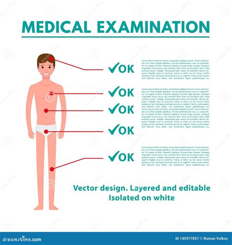 Examen m dico Infographic ilustración del vector Ilustración de