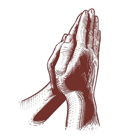 Premium Vector Praying Hands