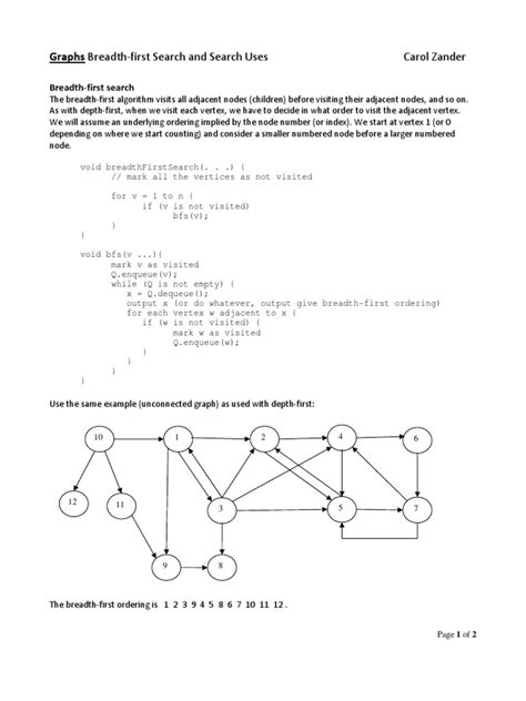 04 graphs bfs pdf vertex graph theory graph theory