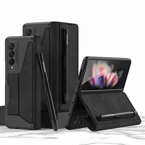 Decase PU Leather Case For Samsung Galaxy Z Fold 4 With S Pen Holder