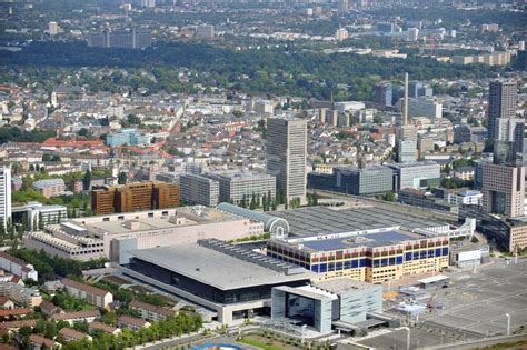 Frankfurt am Main aus der Vogelperspektive Frankfurter Messegelände