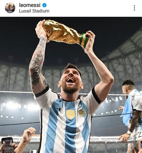 Messi Alzando La Copa Ya Es La Foto M S Likeada De La Historia De