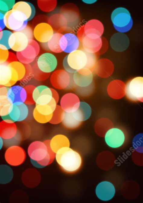 Abstract Spot Blurry Colored Light Page Border Background Word Template
