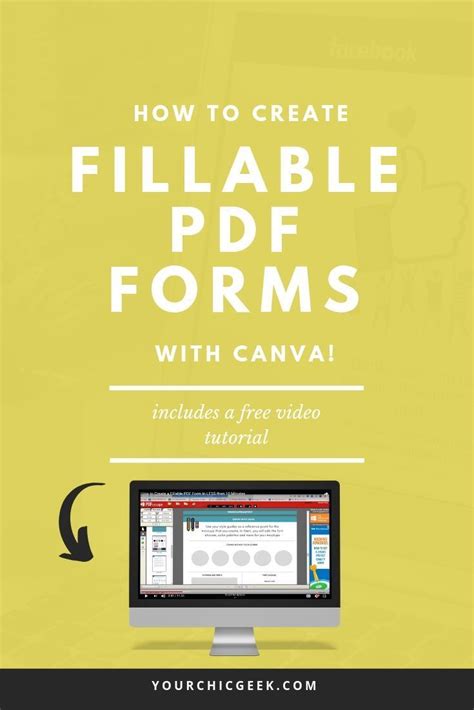 how to create fillable pdf forms with video tutorial yourchicgeek videos tutorial