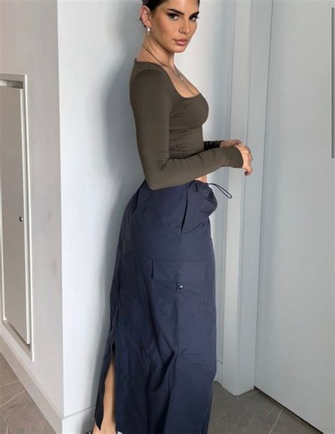 Cargo Maxi Skirt In 2023 Maxi Skirt Style Maxi