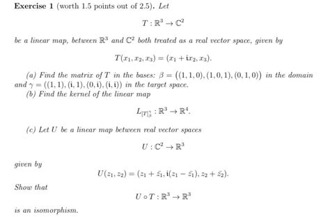 solved exercise 1 worth 1 5 points out of 2 5 let