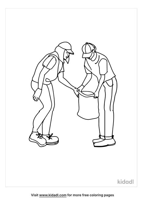 Free Helping Others Coloring Page Coloring Page Printables Kidadl