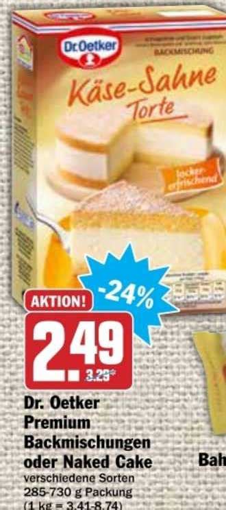 Dr Oetker Premium Backmischungen Oder Naked Cake Angebot Bei Dodenhof