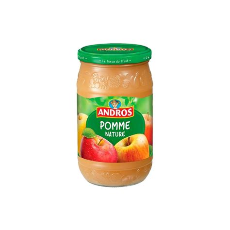 Compote Dessert Fruitier Pomme Nature Andros 750g ChezVous Re