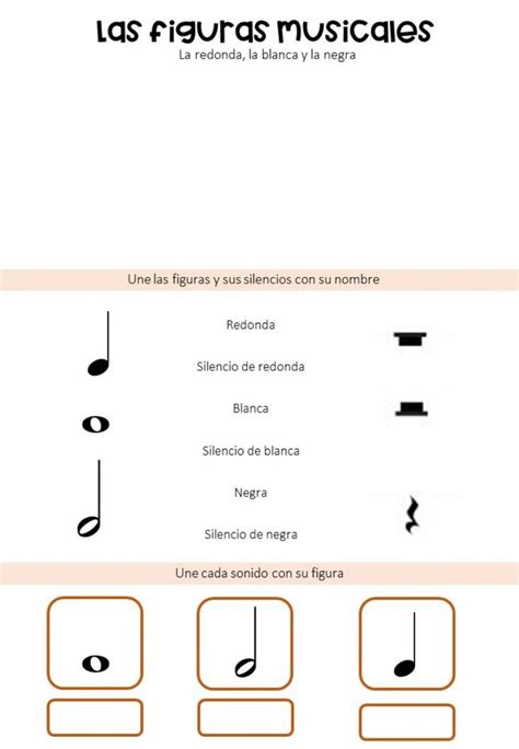 Ejercicio De Las Figuras Musicales Y Sus Silencios Figuras Musicales