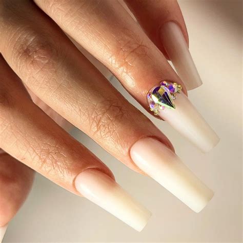 74 White Nails With Diamonds That Will Amaze You