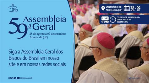 59ª Assembleia Geral dos Bispos do Brasil inicia no próximo domingo