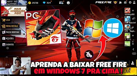COMO BAIXAR FREE FIRE NO NOTEBOOK E PC FRACO NA NOVA ATUALIZAÇÃO
