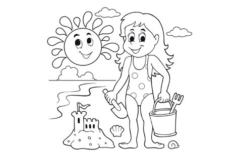 Kolorowanki Wakacje Lato Superkid Bezpieczne Kolorowanka Druku