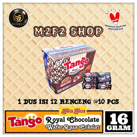 Jual Tango Wafer Royal Chocolate Krim Cokelat Sachet 16 Gr Karton