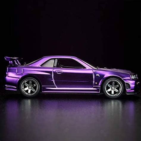 Hot Wheels RLC Nissan Skyline GTR R34 Spectra Flame Purple Inc Etsy