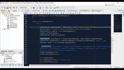 JavaFX 8 Tutorial 63 Jasper Report With SQL Query YouTube