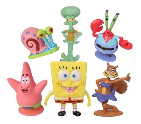 Kit Bonecos Miniaturas Caneca Bob Esponja Porcelana Venda Em