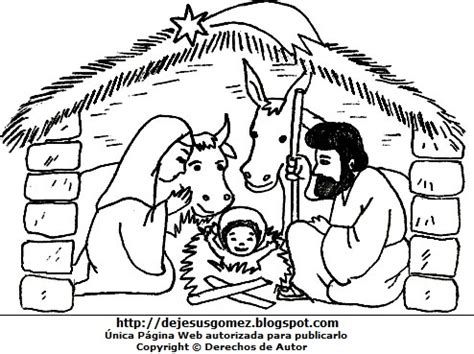 DE JESUS GÓMEZ DIBUJOS DEL NACIMIENTO DE JESUS PARA COLOREAR PINTAR
