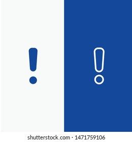Alert Danger Warning Logistic Line Glyph Stock Vector Royalty Free