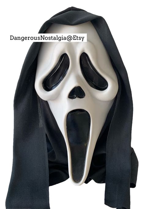 Scream ghostface prop mask 1 1 réplica disfraz cabeza de maní Etsy