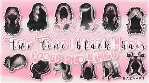 Two Tone Black Hair Codes Links Roblox Bloxburg Berry Avenue