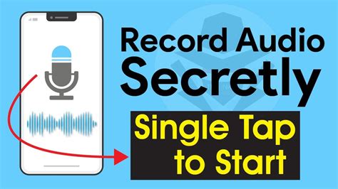 how to record audio secretly on android single tap to start voice recording youtube