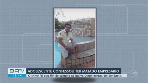 Adolescente é suspeito de matar empresário na BA ele se apresentou na