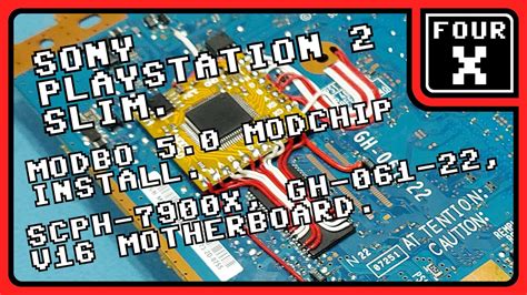 Sony Playstation Slim Modbo Modchip Install Scph X Gh