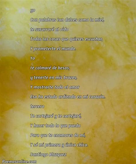 Cinco Poemas Bonitos Para Conquistar A Una Chica Poemas Online