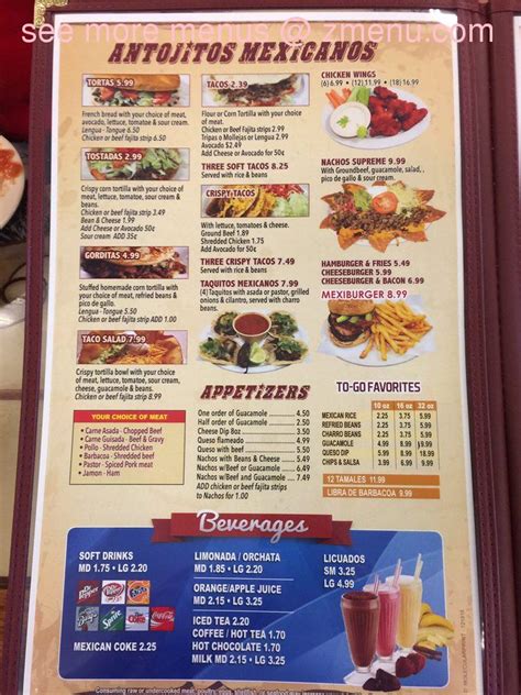Online Menu Of Agave Jalisco Mexican Restaurant Restaurant Three