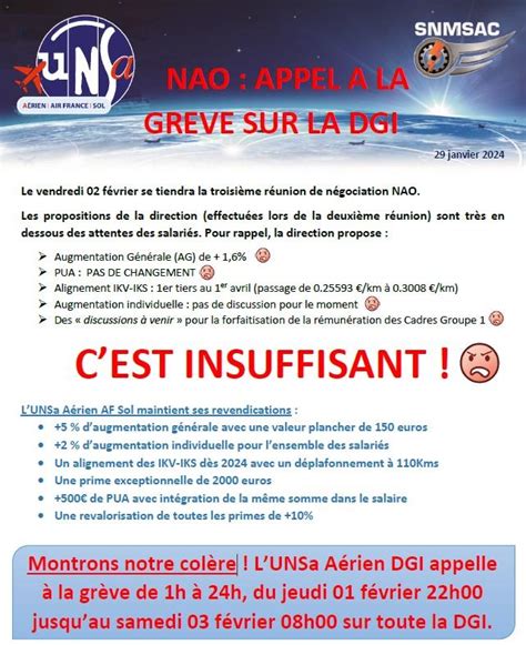 NAO AF Appel à la grève pour la DGI