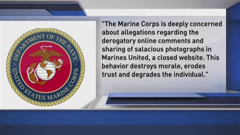 Us Marine Corps Responds To Nude Photo Scandal