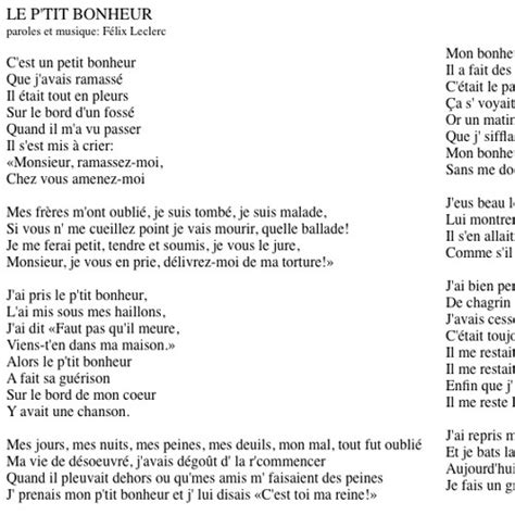 Stream Chansons De F Lix I Le Petit Bonheur By Eric St Pierre