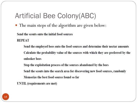 ppt artificial bee colony algorithm powerpoint presentation free download id 4847764