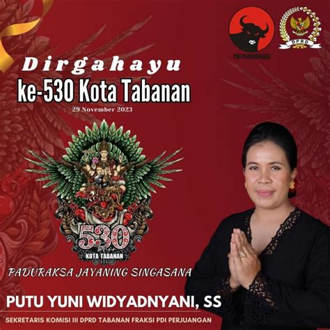 Segenap Pimpinan Dan Seluruh Anggota DPRD Kabupaten Badung Mengucapkan